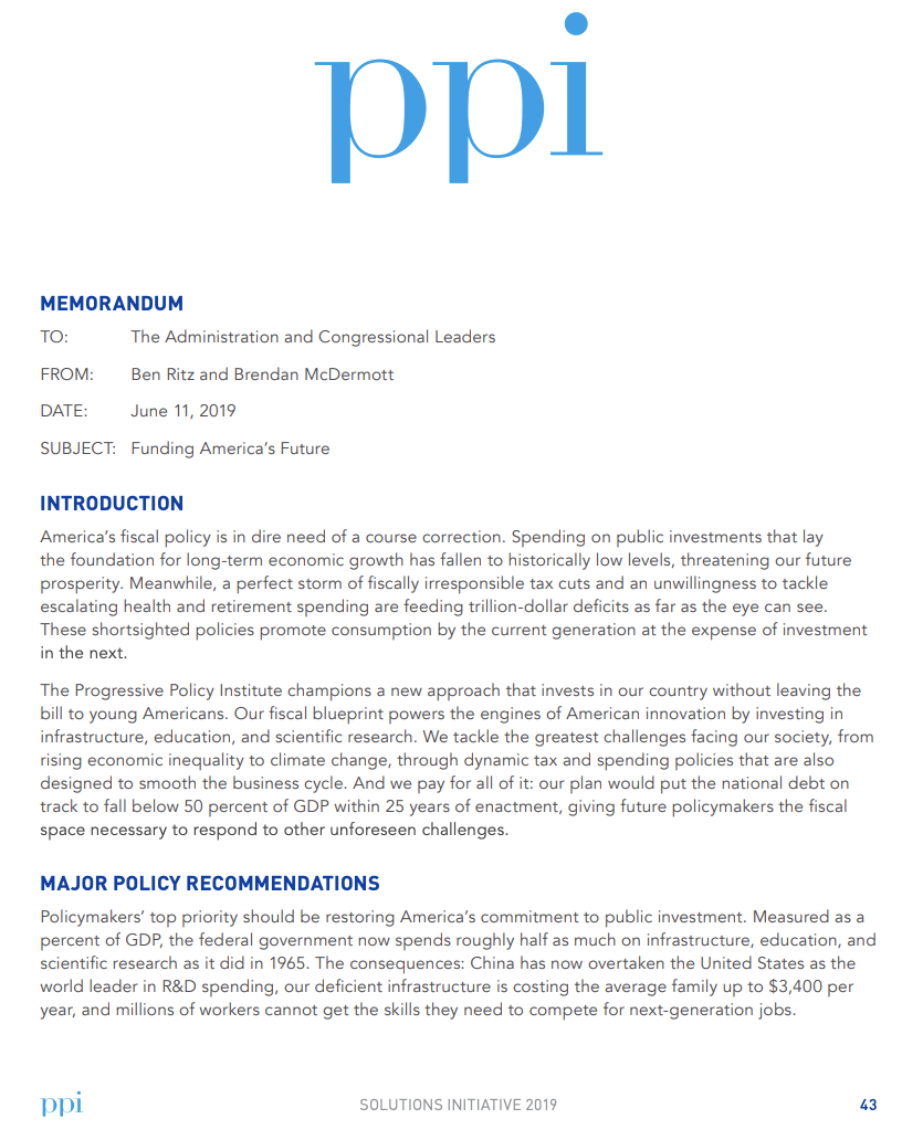 PPI Previews Blueprint for Funding America's Future at Fiscal Summit ...