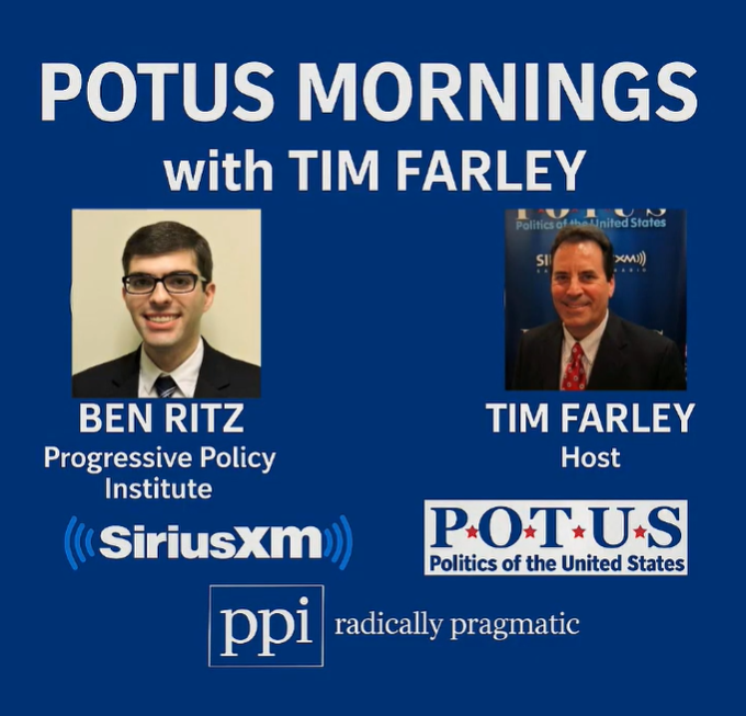 Ritz on SiriusXM POTUS Mornings with Tim Farley - Progressive Policy ...